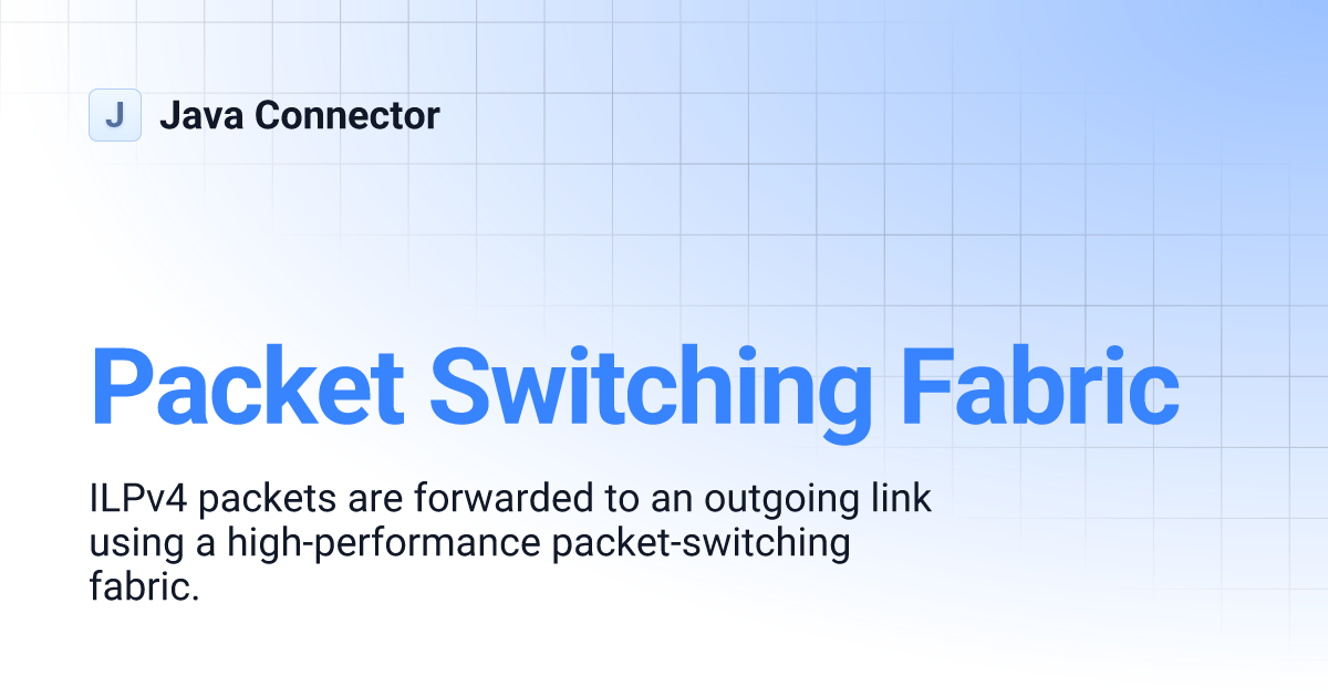 Packet Switching Fabric | Java Connector